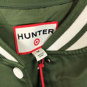 Hunter for Target | Jackets & Coats | Hunter Target Green Satin Bomber ...
